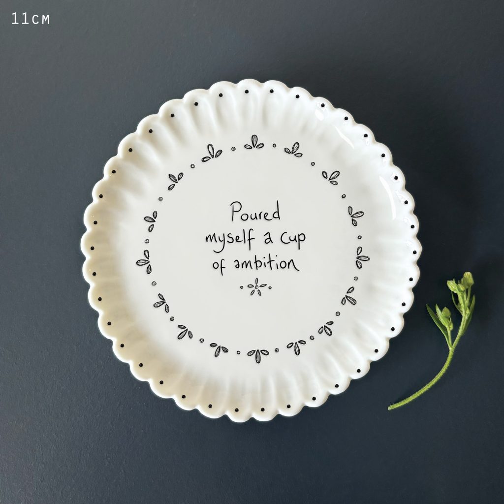 East of India Scallop Coaster - Poured Myself A Cup of Ambition — Maple ...
