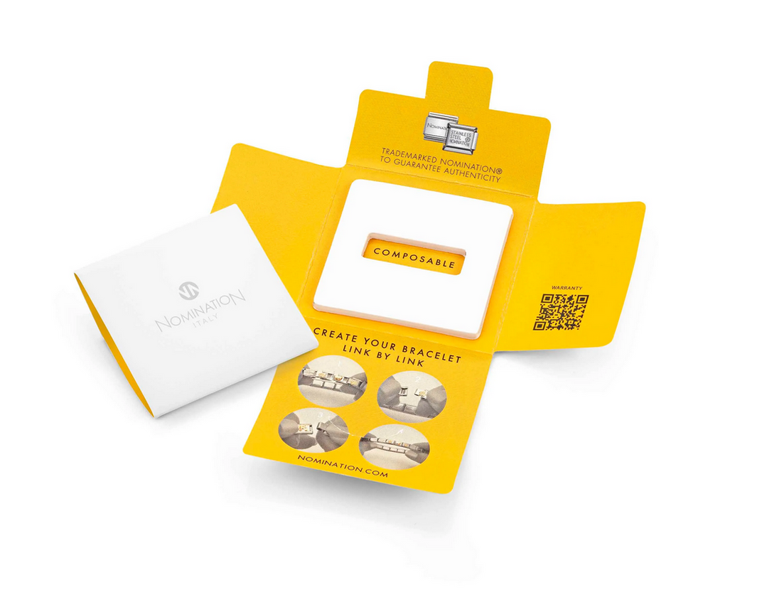 Nomination Classic Gold Heart With Crown Charm — Maple Gifts