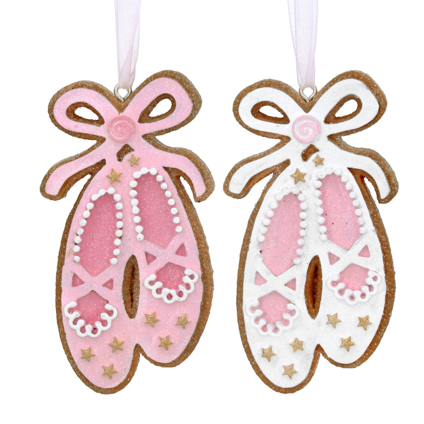 Gisela Graham Gingerbread Ballet Shoes Tree Decoration — Maple Gifts