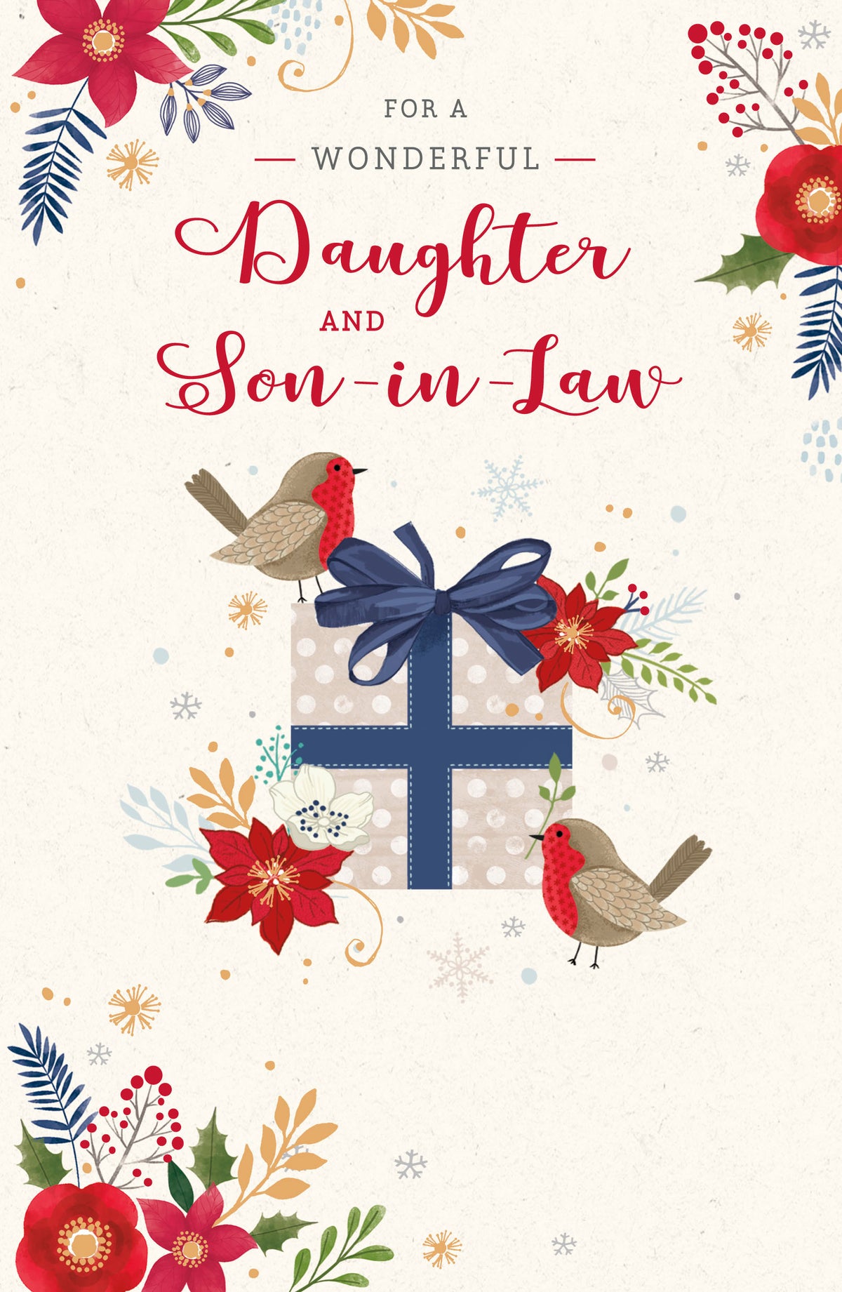 UKG 'Simply Traditional Daughter & Son In Law' Christmas Card — Maple Gifts