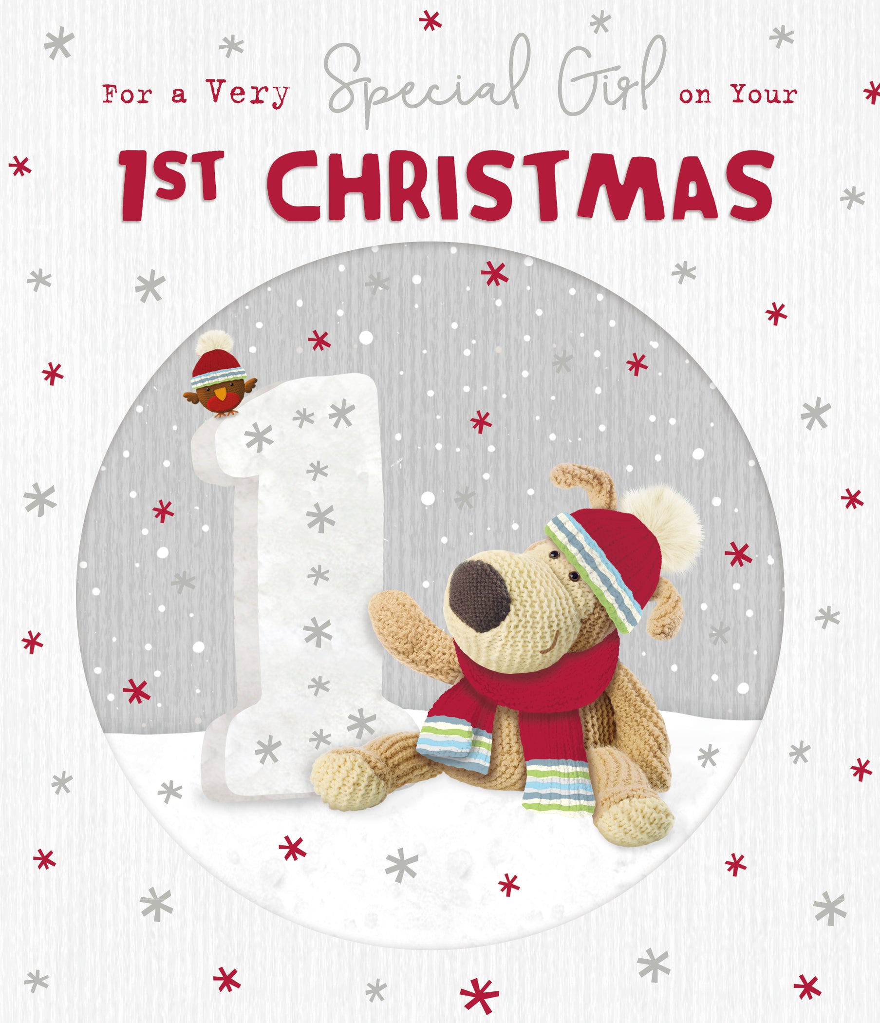 UKG Boofle Baby's 1st Girl Cute Christmas Card — Maple Gifts