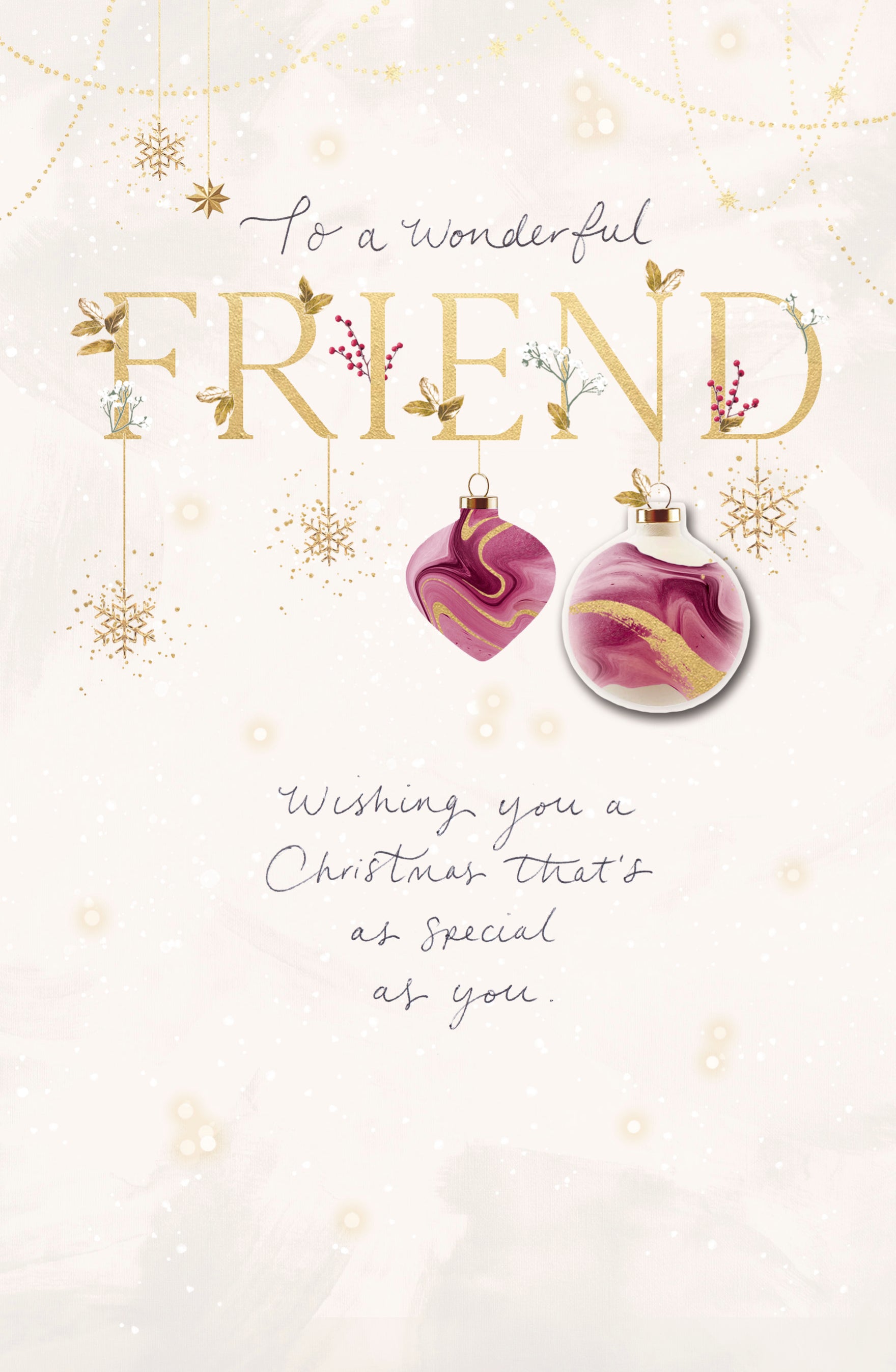 UKG 'Wonderful Friend' Christmas Card — Maple Gifts