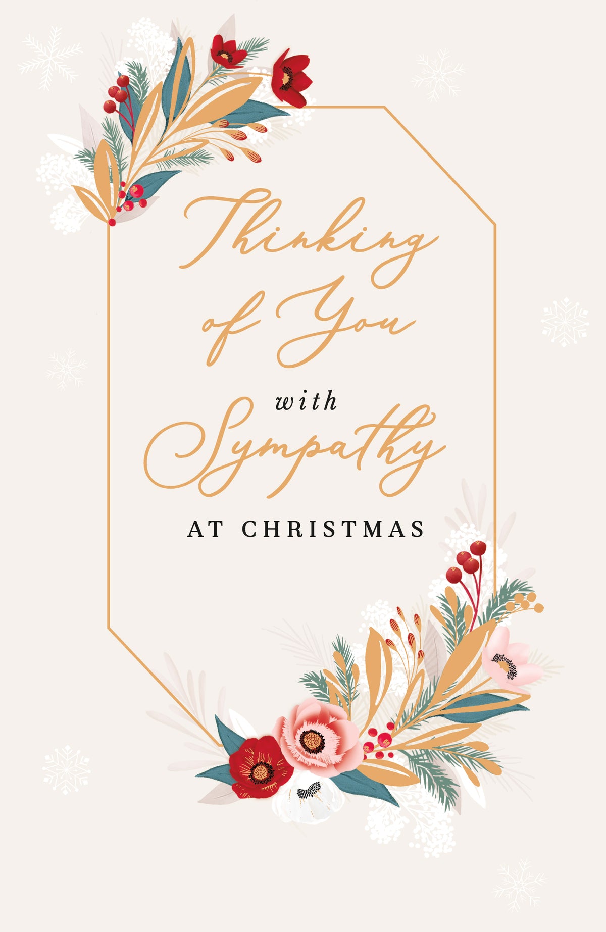 UKG 'Thinking Of You With Sympathy' Christmas Card — Maple Gifts