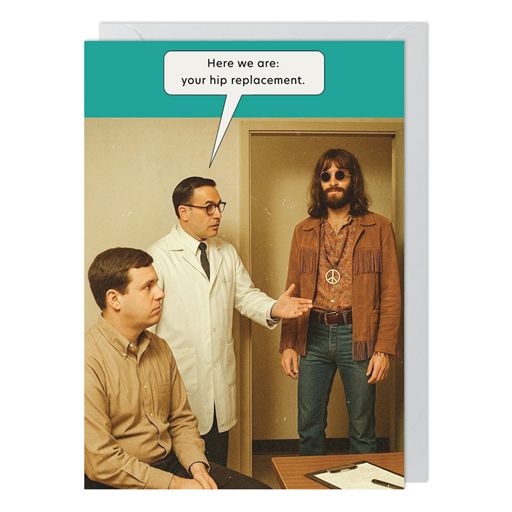 Paper Link 'Hip Replacement' Birthday Card — Maple Gifts