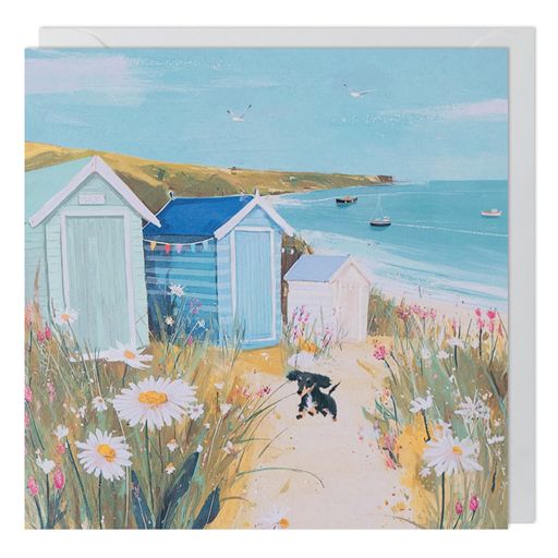 Paper Link 'Beach Huts' Open Card — Maple Gifts