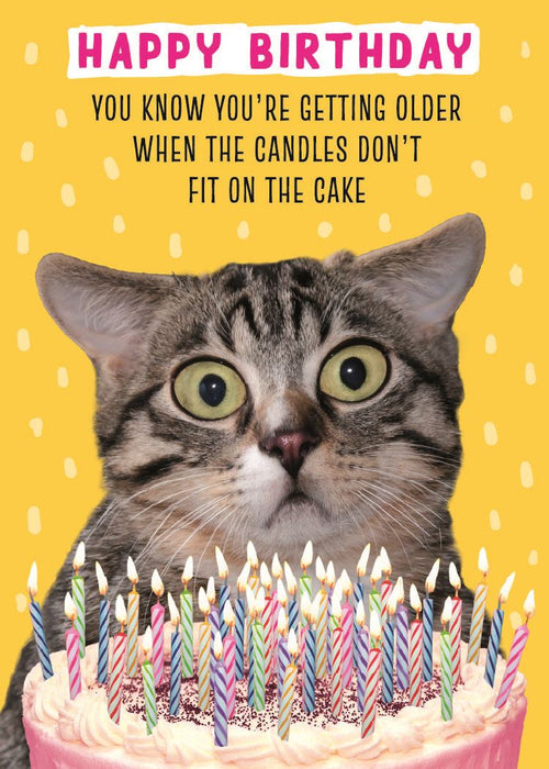 ICG 'You Know Your Older When The Candles Don't Fit The Cake' Birthday ...
