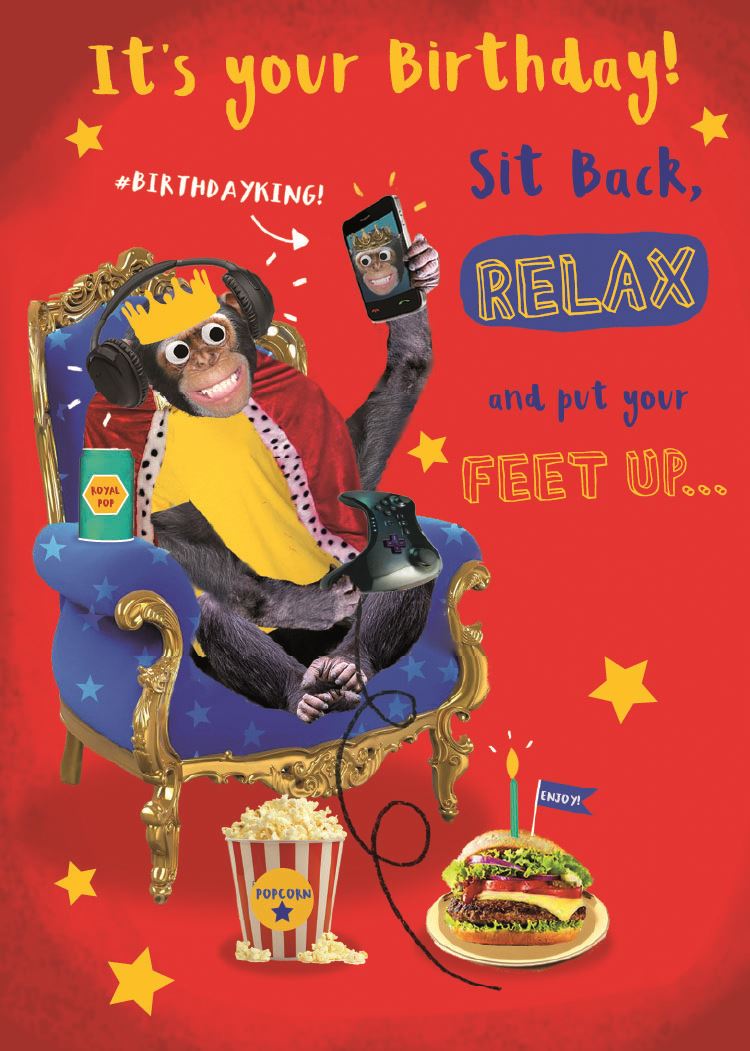 ICG 'It's Your Birthday Sit Back Relax' Birthday Card — Maple Gifts