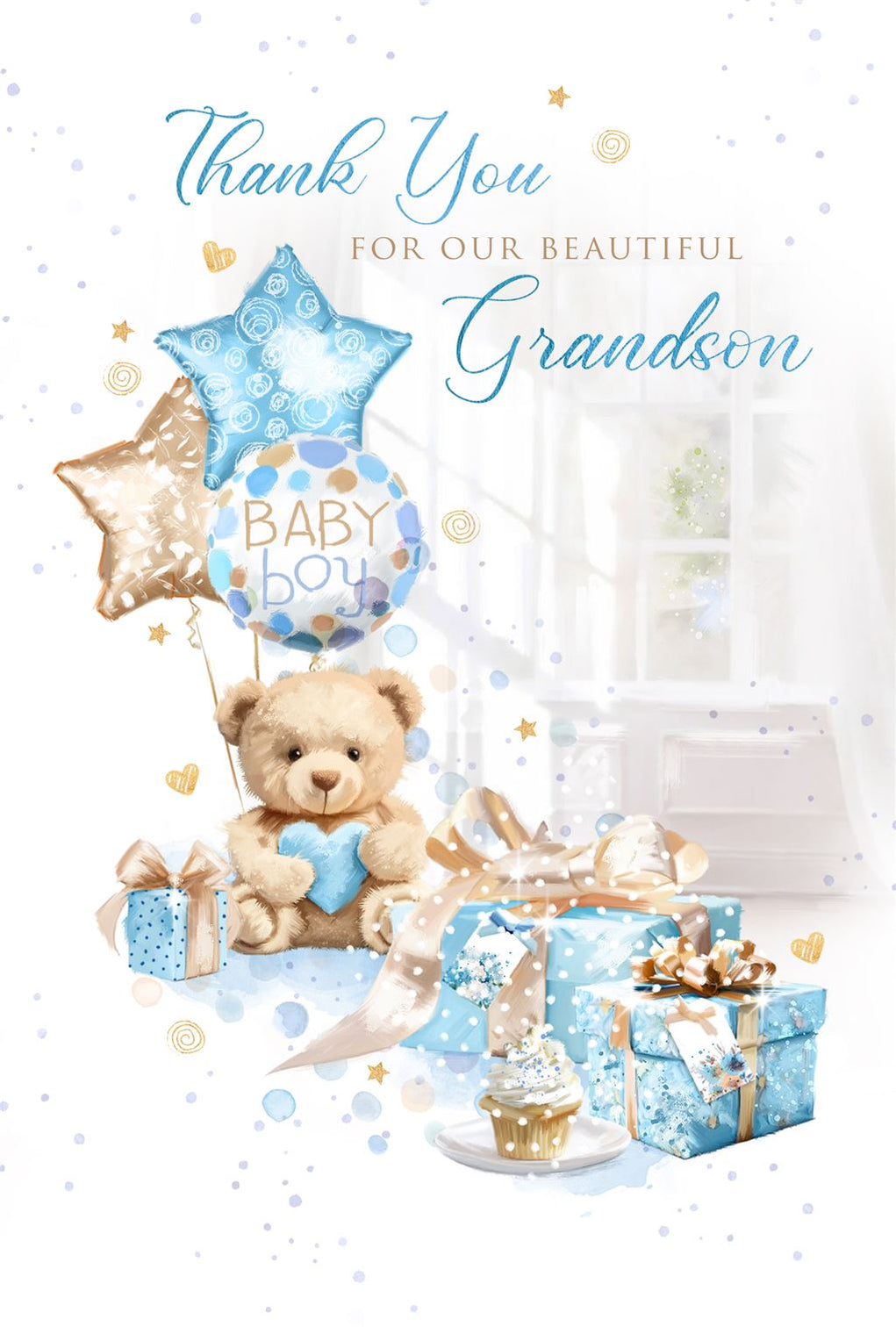 Cherry Orchard 'Thank You For Our Grandson' Card — Maple Gifts