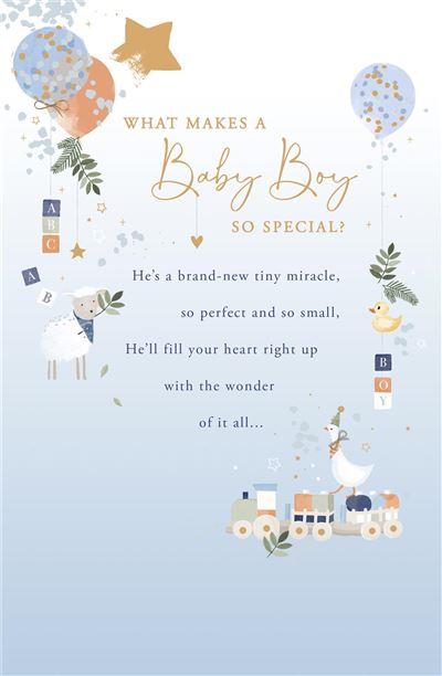 UKG 'What Makes A Baby Boy Special' Card — Maple Gifts