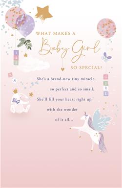 UKG 'What Makes A Baby Girl' Card — Maple Gifts