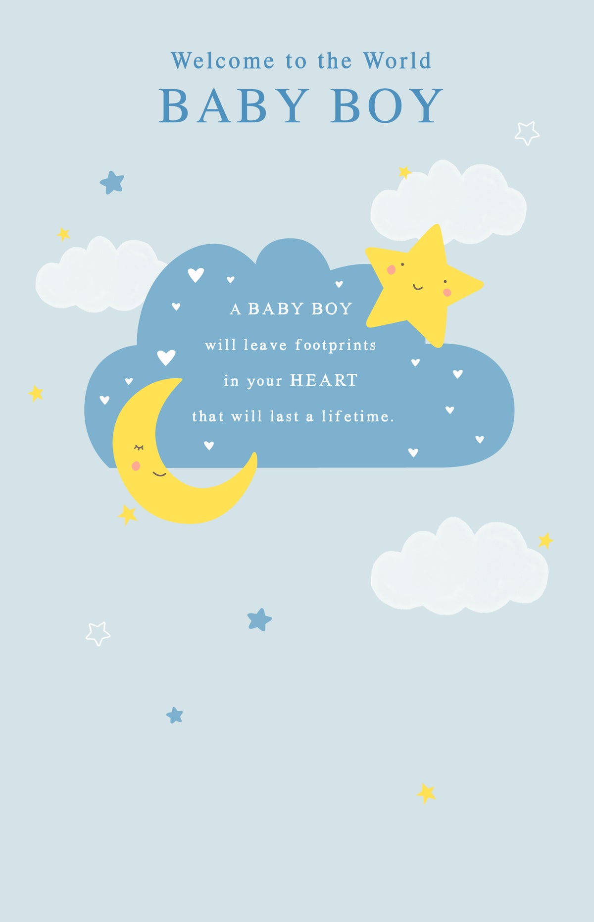UKG 'Welcome To The World Baby Boy' Card — Maple Gifts