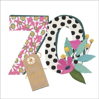 UKG '70' Birthday Card — Maple Gifts