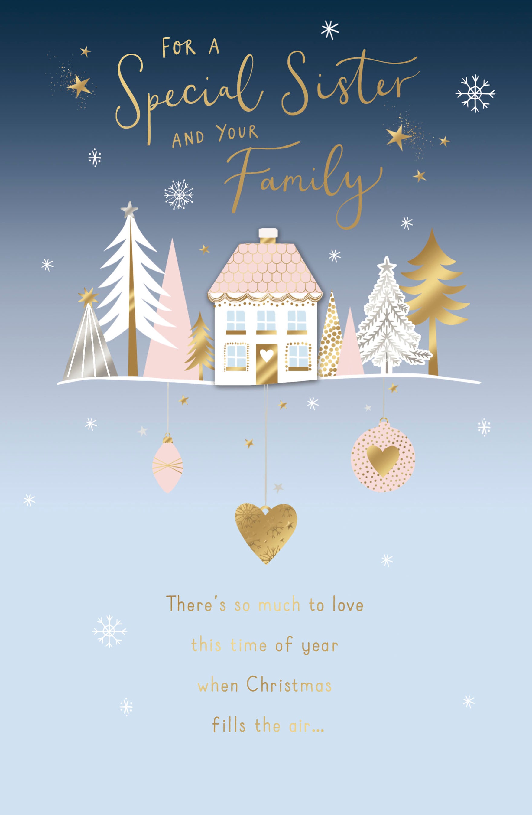UKG 'Sister & Family' Christmas Card — Maple Gifts