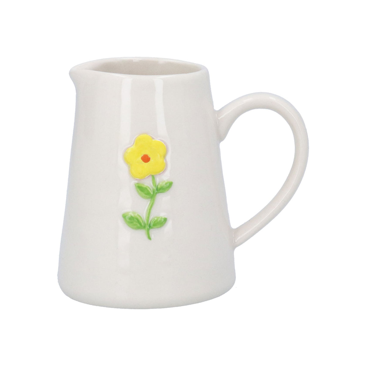 Gisela Graham Yellow Flower Stoneware Mini Jug — Maple Gifts