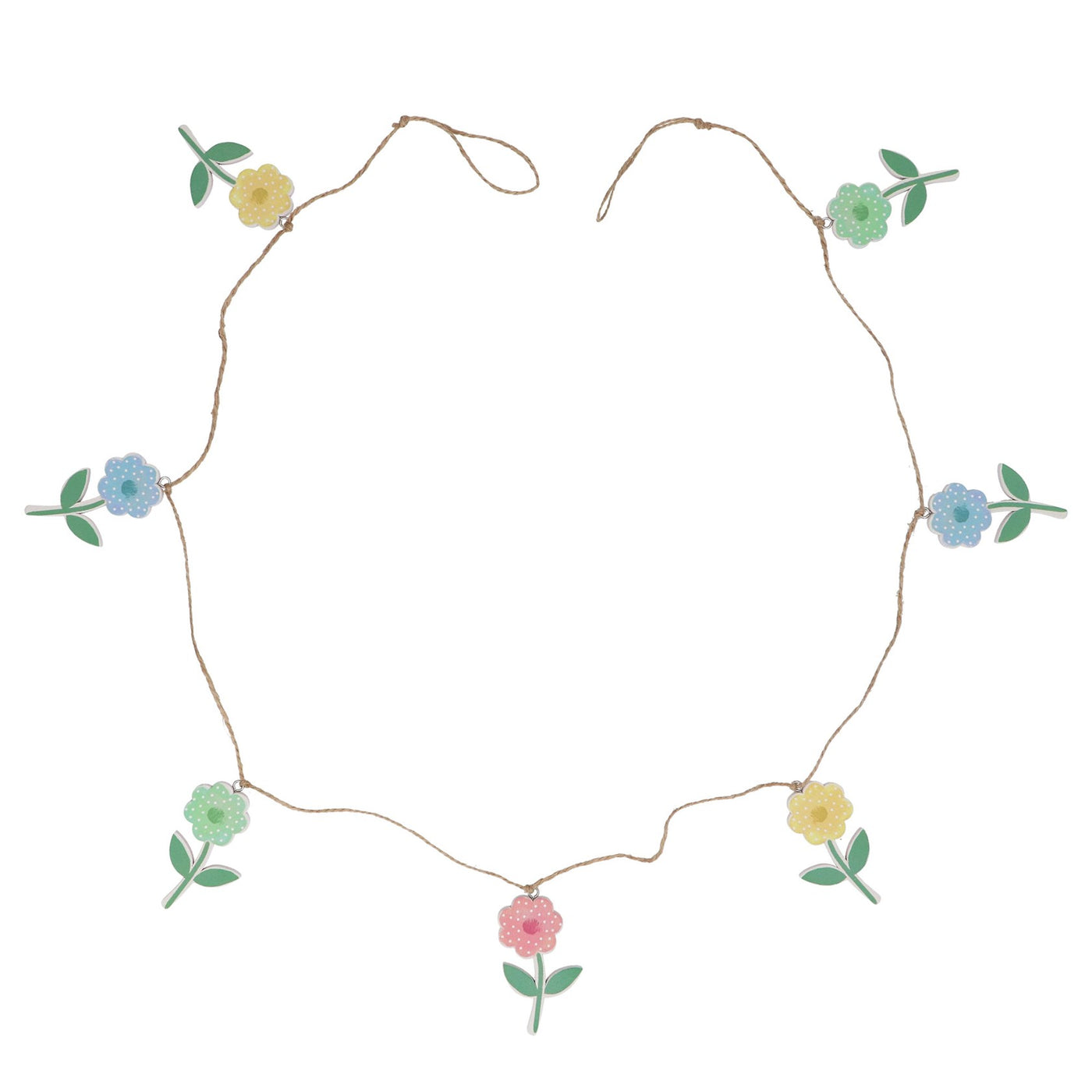 Gisela Graham Flower Wood Garland — Maple Gifts