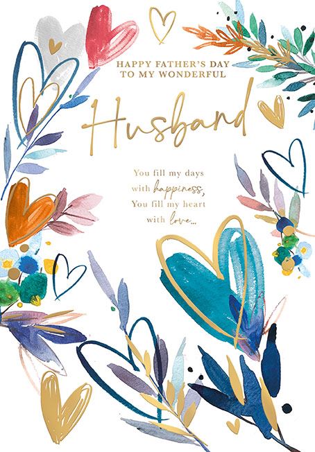 Words N Wishes 'To My Wonderful Husband' Valentine Card — Maple Gifts