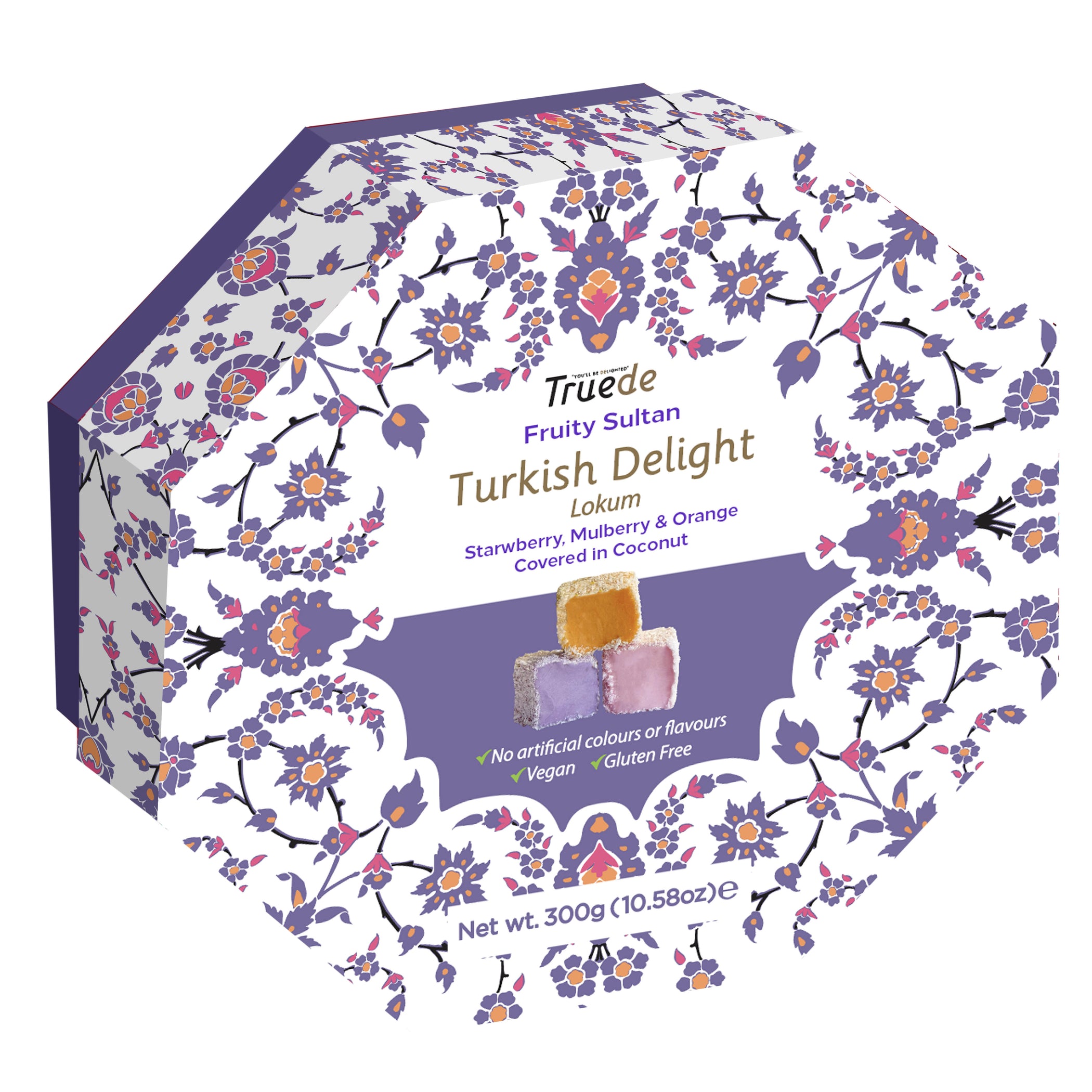 Truede Fruity Sultan Turkish Delight Box — Maple Gifts