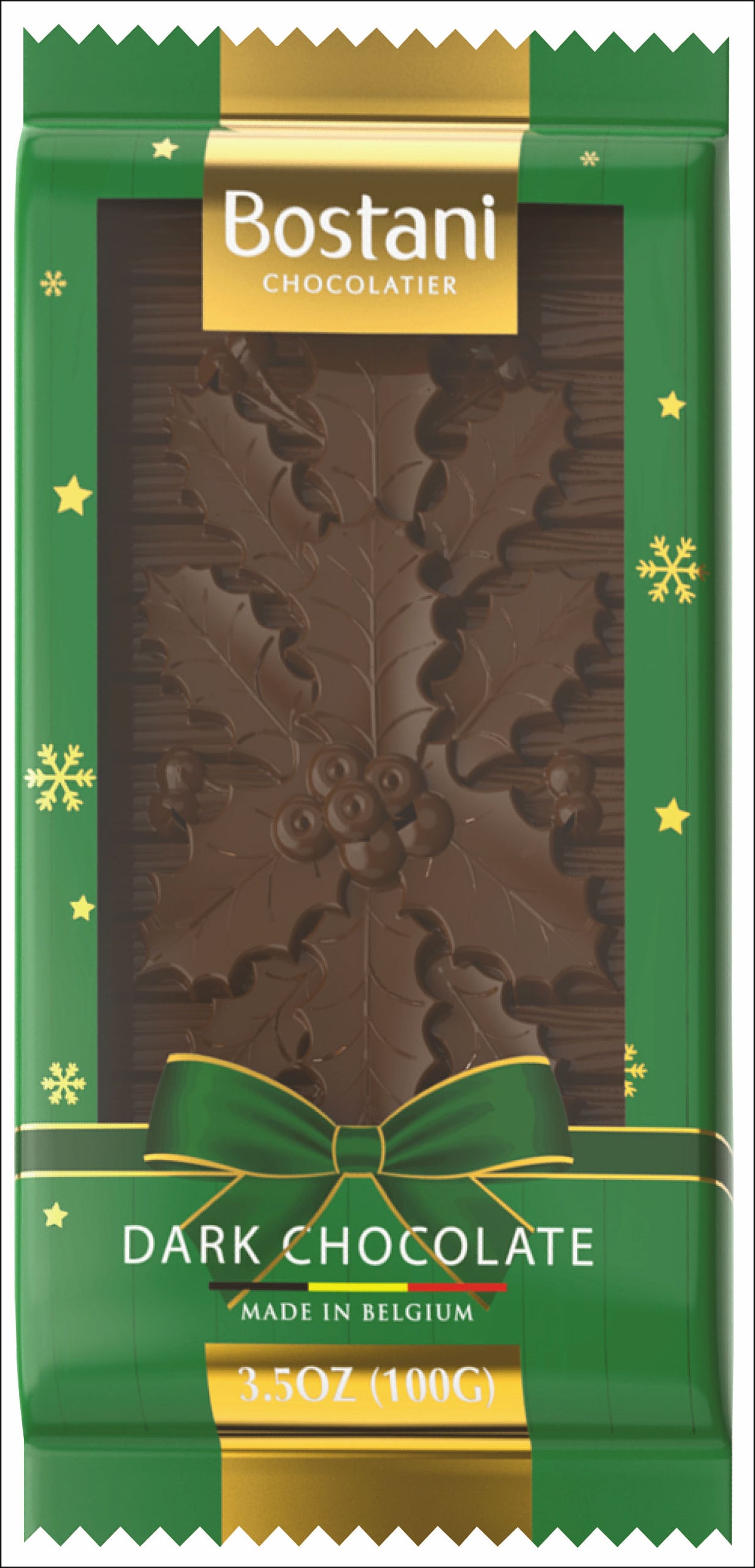Bostani Christmas Design Dark Chocolate With Salt — Maple Gifts