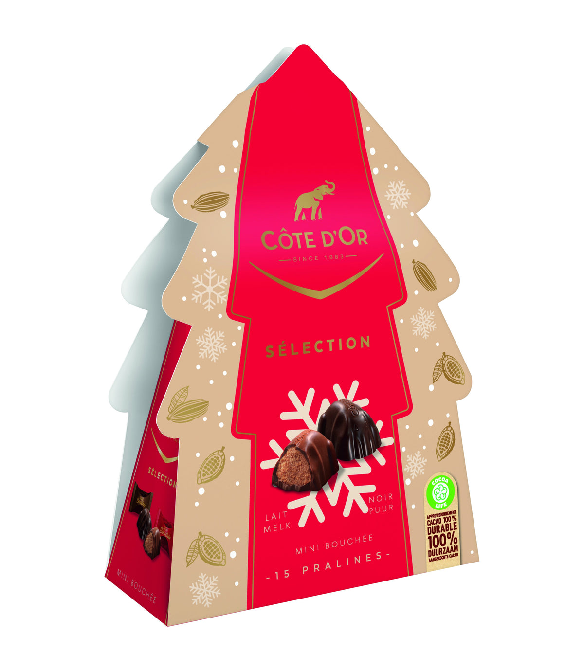Cote D'Or Mini Bouchée Milk Chocolate In Tree Gift Box — Maple Gifts