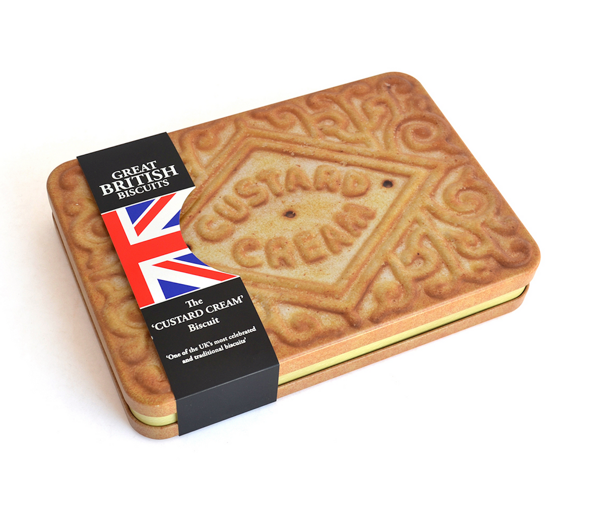 Silver Crane Co Custard Cream Filled Biscuit Tin — Maple Gifts