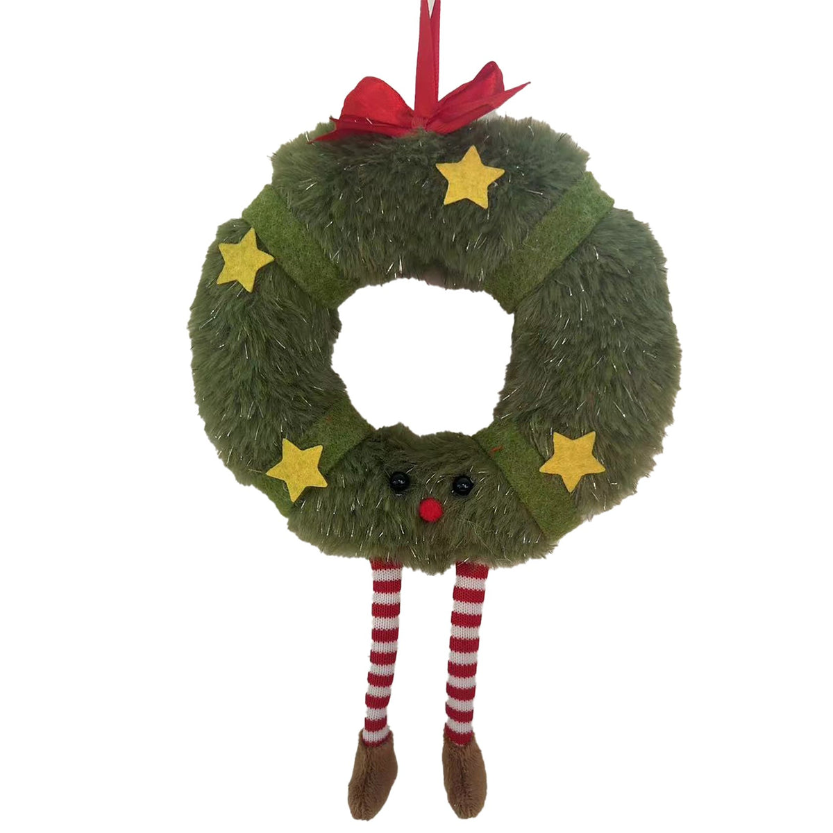 Gisela Graham Christmas Wreath Man Sitting On A Shelf — Maple Gifts