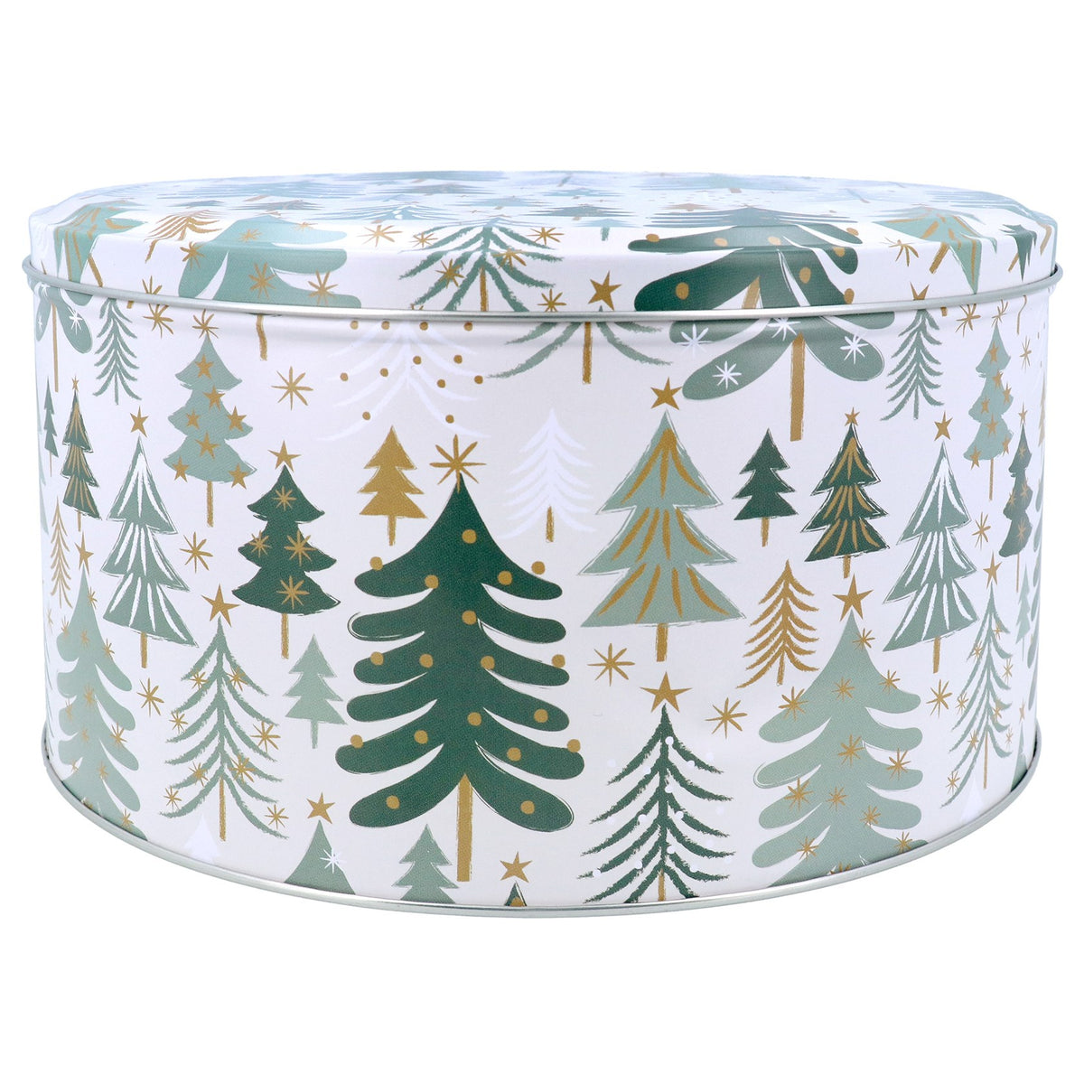 Gisela Graham Festive Fir Trees Cake Tin — Maple Gifts