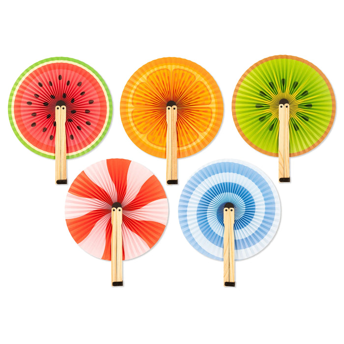 Kikkerland Fruity & Sweet Paper Fans — Maple Gifts