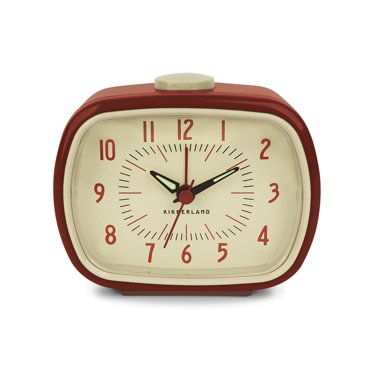 Kikkerland Red Retro Alarm Clock — Maple Gifts