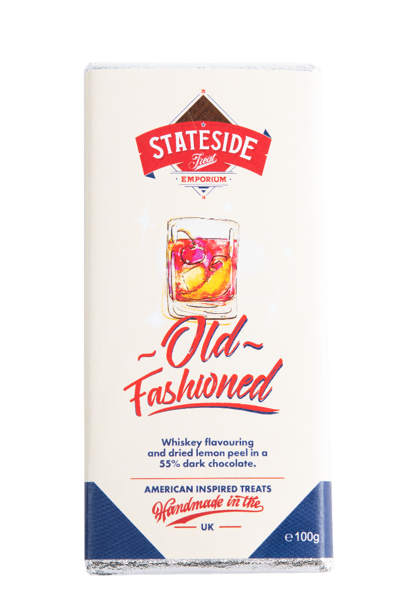 Stateside Old Fashioned Bourbon In Dark Chocolate Bar — Maple Gifts