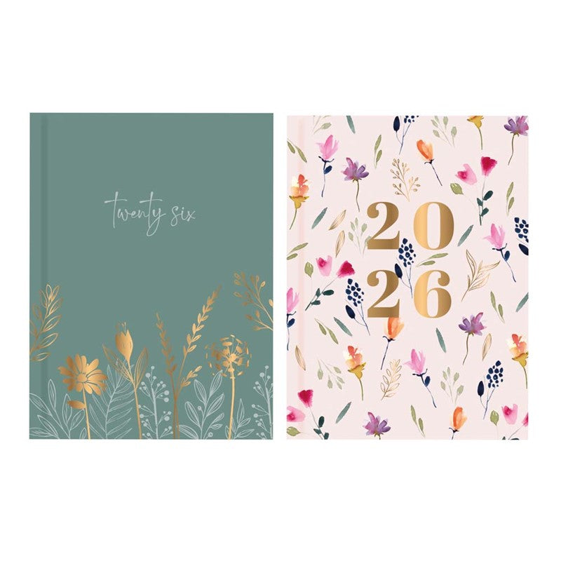 Tallon 2026 Diary A5 Week To View Bee & Floral — Maple Gifts