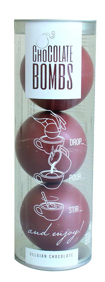 Trio Of Mini Mallow Filled Milk Chocolate Bombs — Maple Gifts