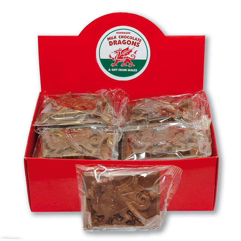 Welsh Dragon Plaque Milk Chocolate Bars — Maple Gifts