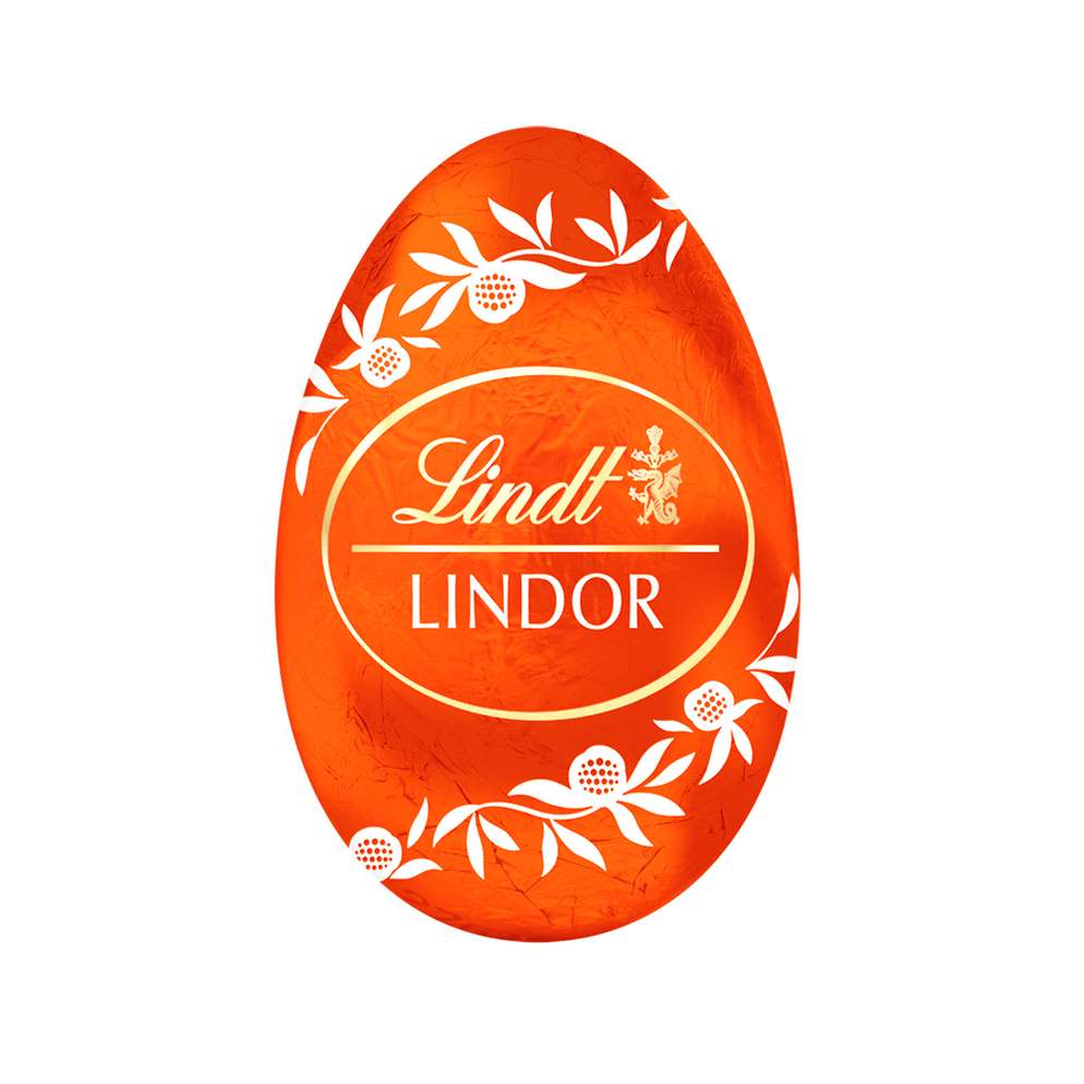 Lindt Lindor Orange Milk Chocolate Filled Egg 28g — Maple Gifts