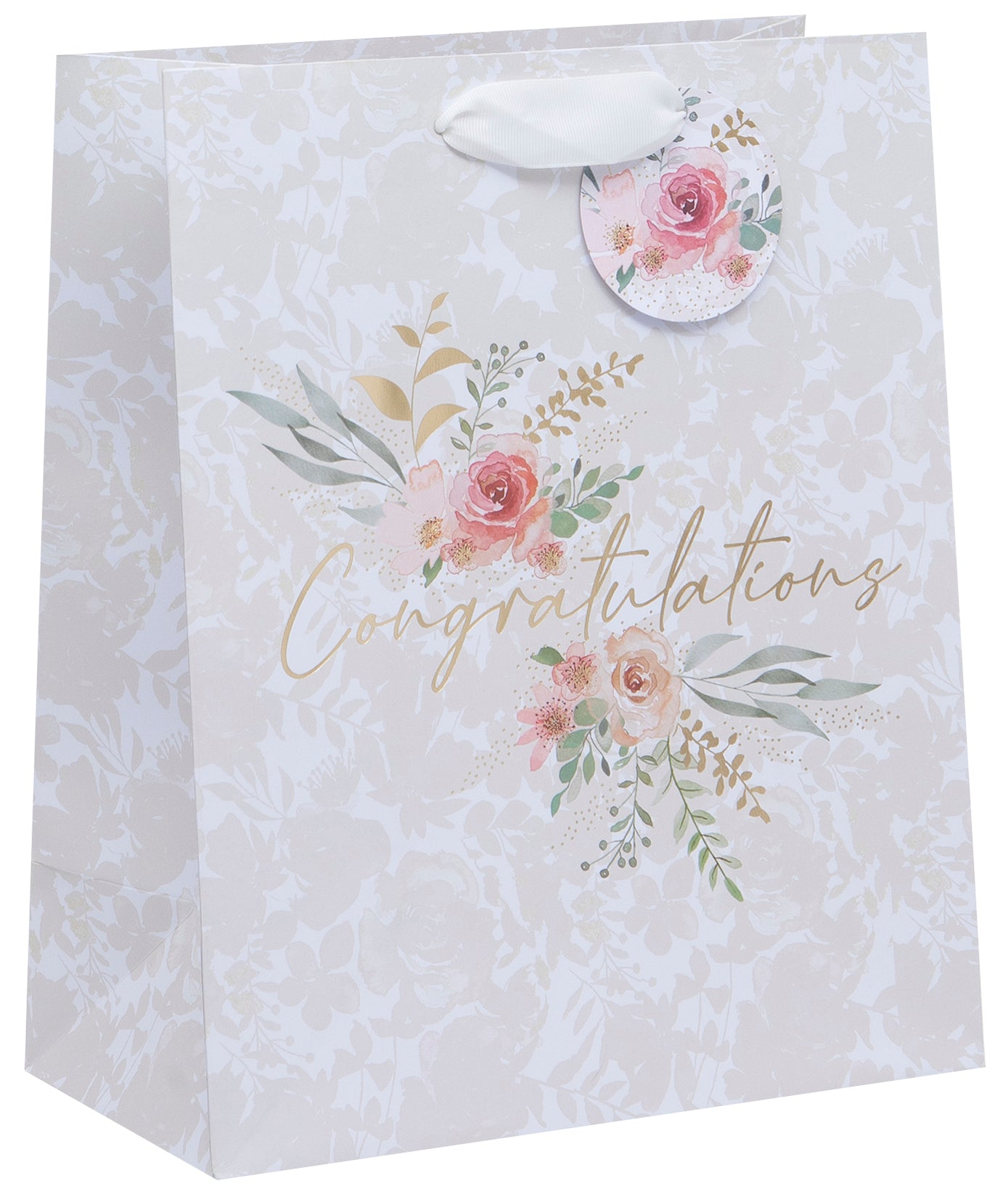 Ballyhoo Large Gift Bag Floral Congratulations — Maple Gifts