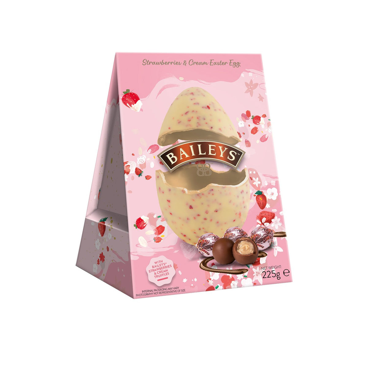 Baileys Strawberry & Cream White Chocolate Easter Egg — Maple Gifts