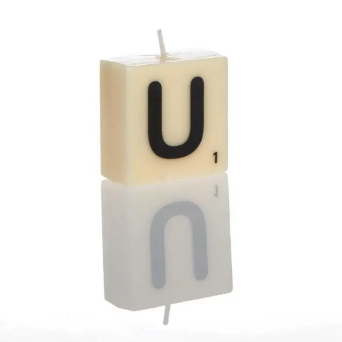 "U" Letter Candle — Maple Gifts