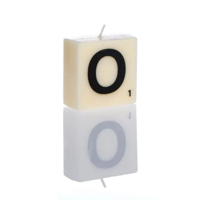 "O" Letter Candle — Maple Gifts