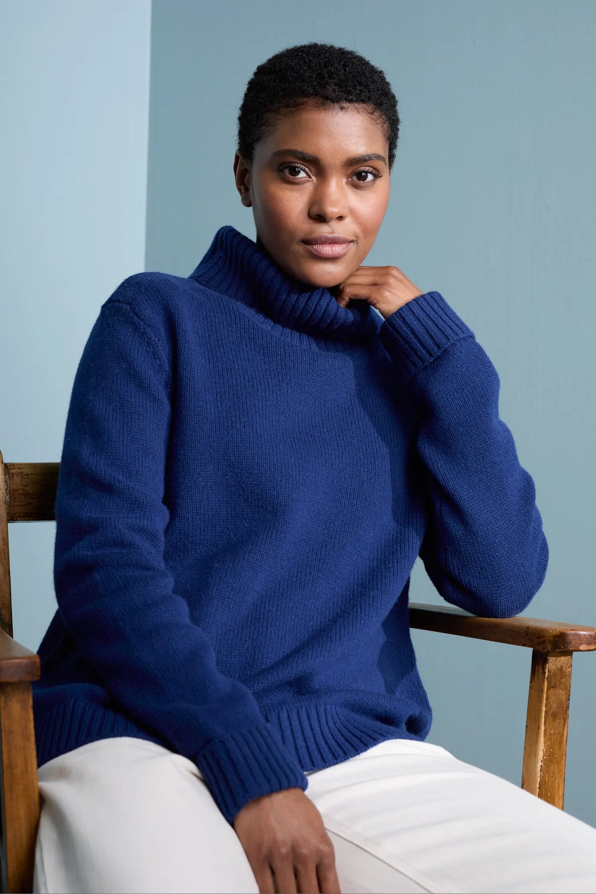 Seasalt Women's Braque Lambswool Jumper - Marine — Maple Gifts