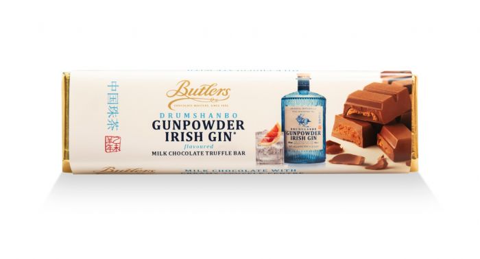 Butlers Drumshanbo Gunpowder Irish Gin Sardinian Truffle Bar 75g Short ...