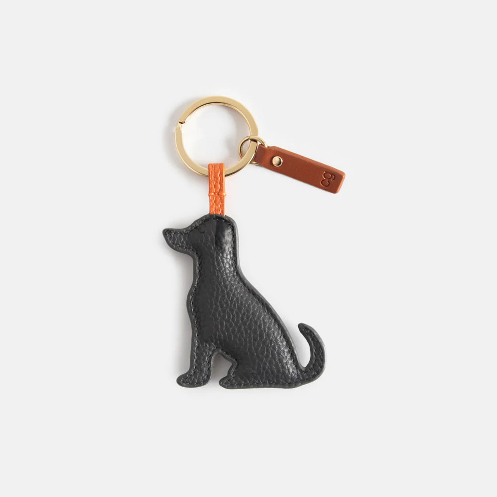 Caroline Gardner Charcoal Labrador Keyring — Maple Gifts