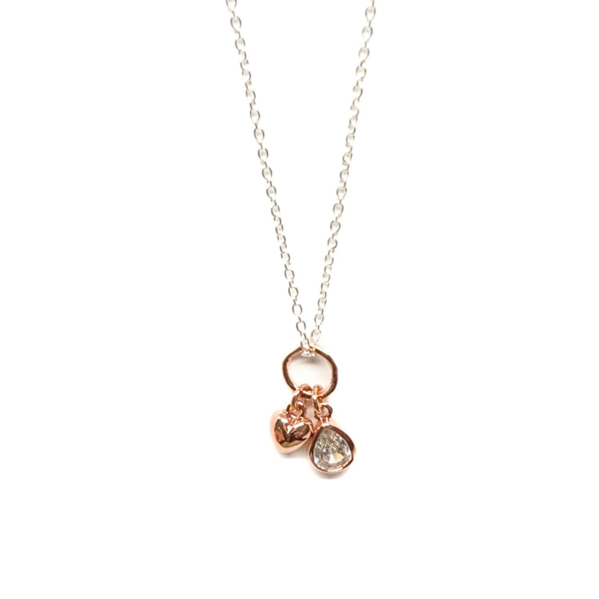 Clementine Perdita Diamond Necklace - Rose Gold — Maple Gifts