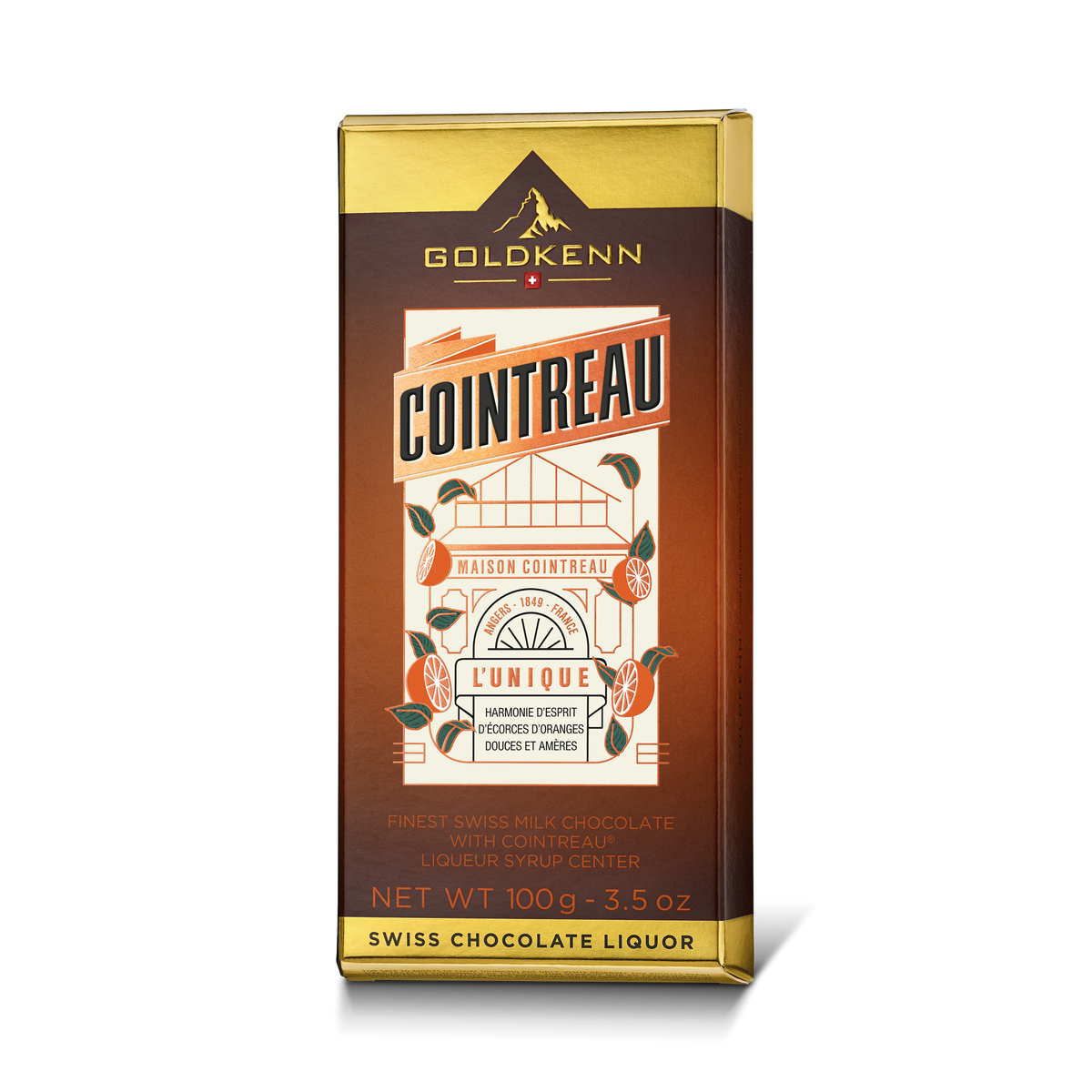 GoldKenn Cointreau Liqueur Chocolate Bar — Maple Gifts
