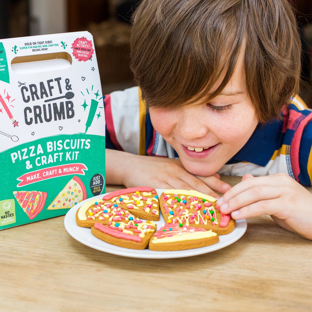 Craft & Crumb Pizza Biscuit Craft And Bake Kit — Maple Gifts