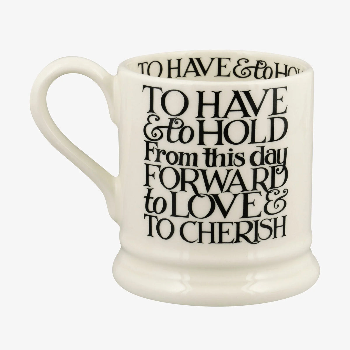 Emma Bridgewater Black Toast Will You Marry Me 1/2 Pint Mug — Maple Gifts