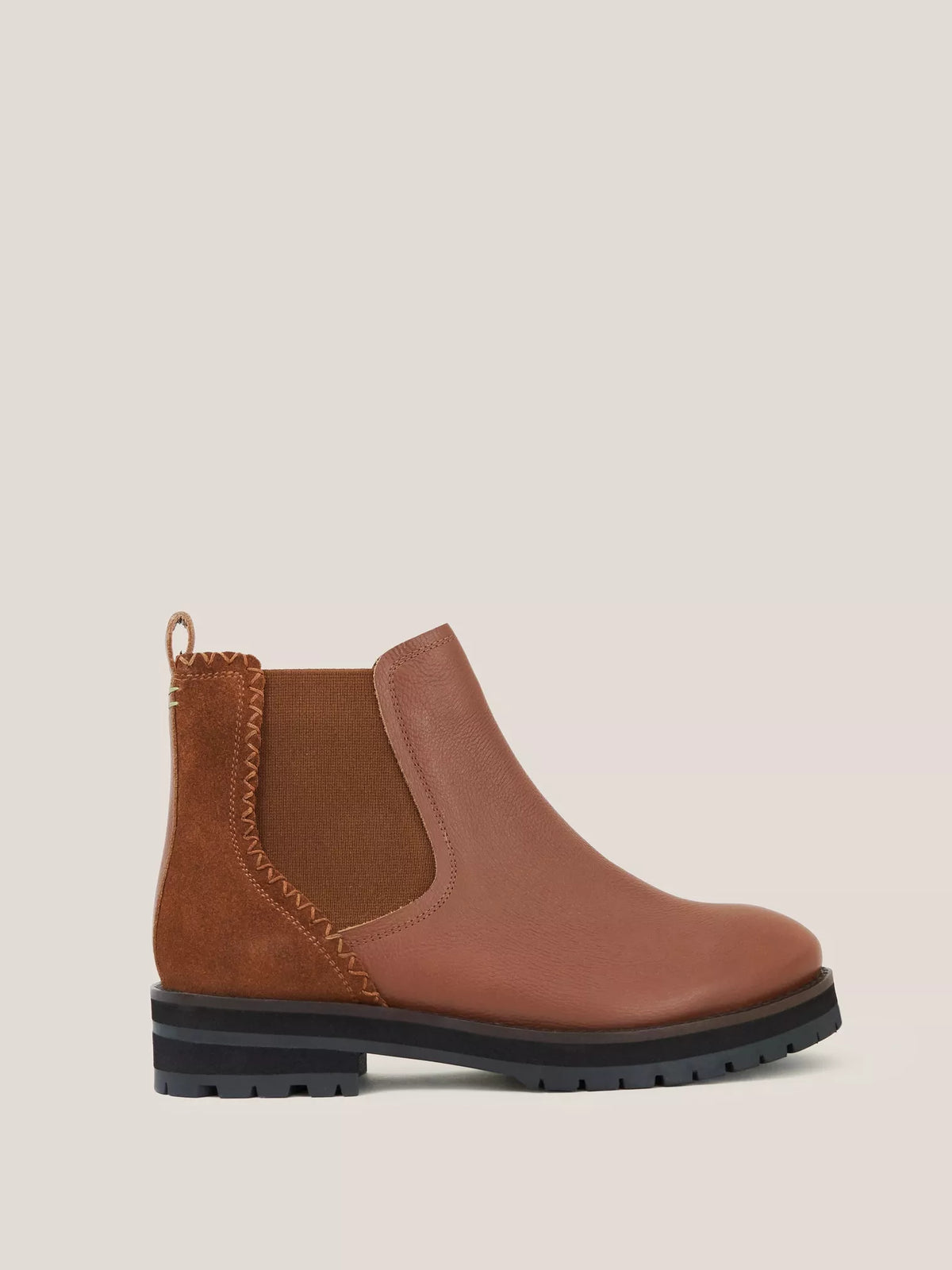 White Stuff Women's Esme Leather Chelsea Boot Mid Tan — Maple Gifts