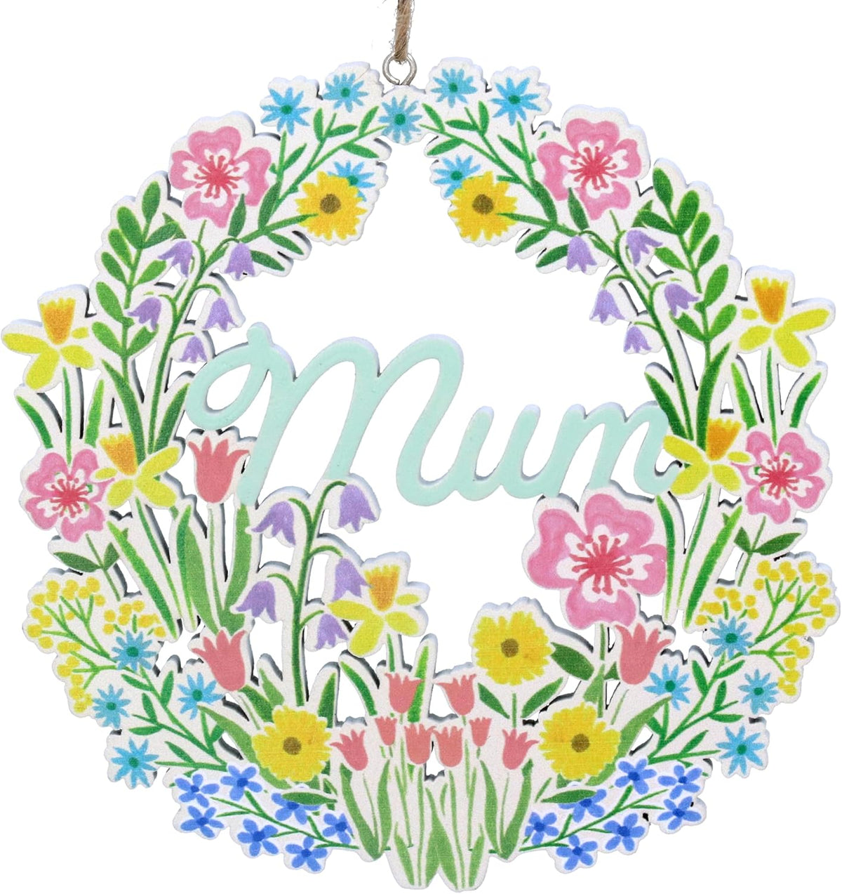 Gisela Graham Hanging Floral Wreath — Maple Gifts