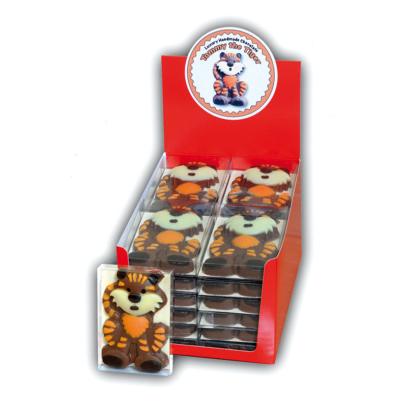 Welsh Chocolate Luxury Handmade Tommy The Tiger Chocolate SHORT DATE B ...