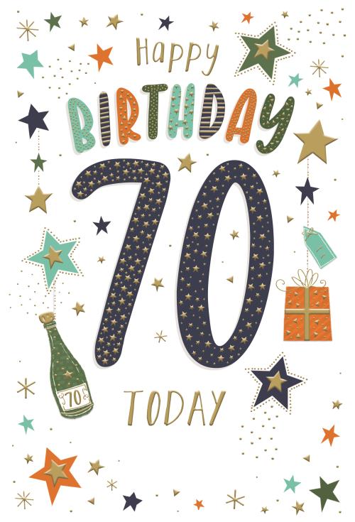 ICG Happy Birthday 70 Today Card — Maple Gifts
