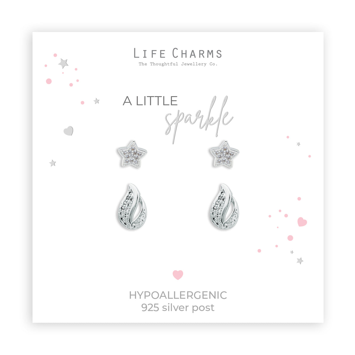 Life Charms Christmas Silver Earrings 2 Pairs — Maple Gifts