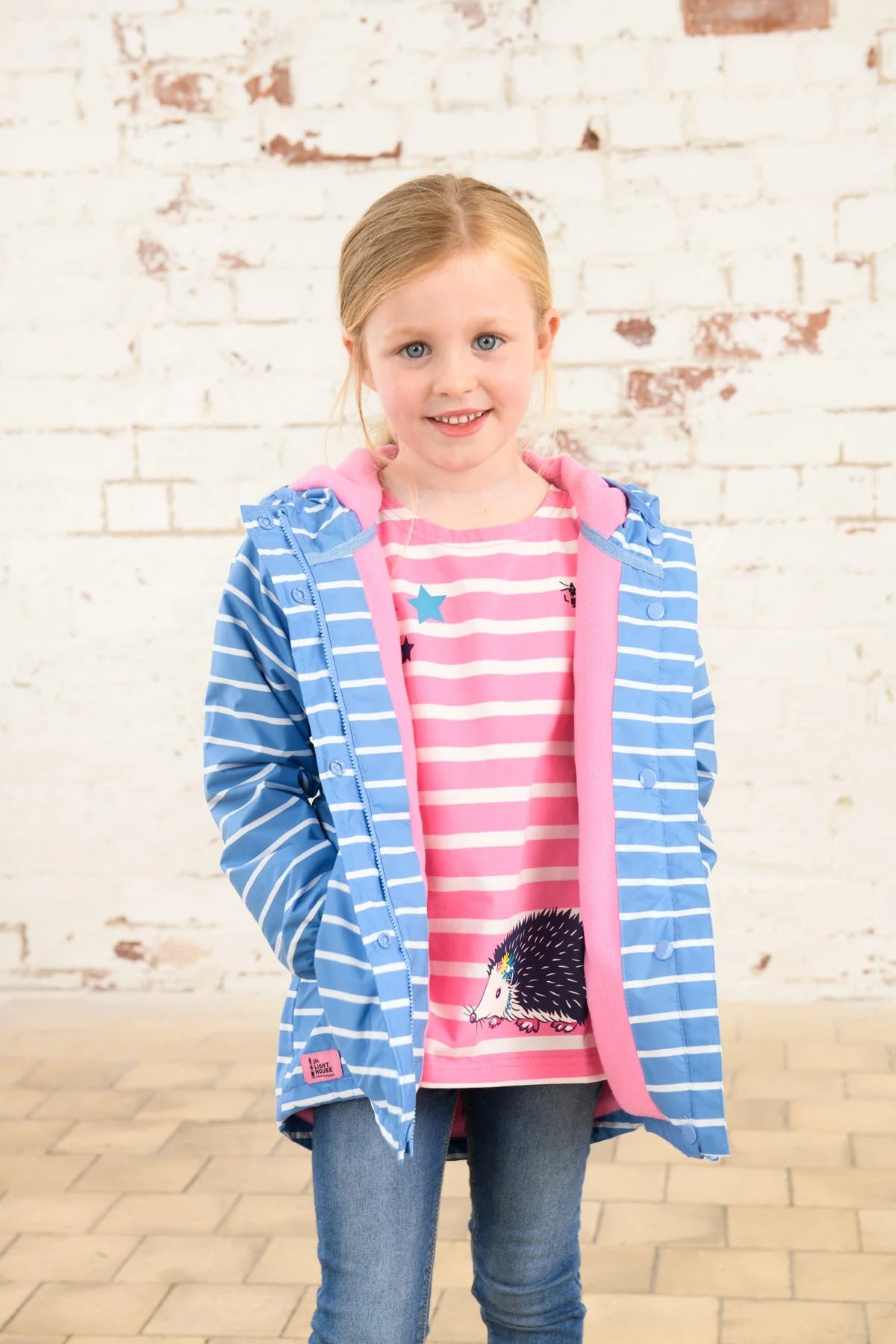 Lighthouse Freya Coat - Denim Stripe — Maple Gifts